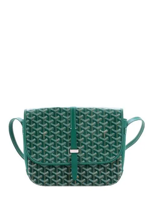 Goyard Belvedere Ii Messenger Bag Coated Canvas Mm - Green