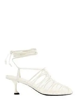 Proenza Schouler Heeled Sandals With Knot Detailing - Ivory