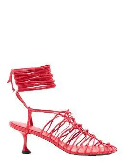 Proenza Schouler Heeled Sandals With Knot Detailing - Scarlet