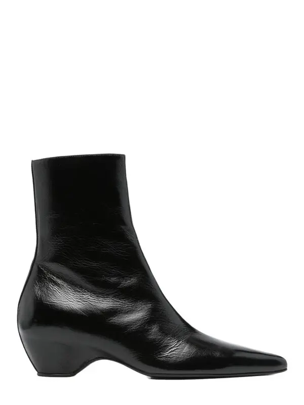 Khaite Arizona Pointed-toe Zipped Boots - Black