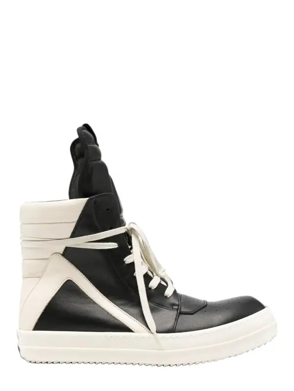 Rick Owens Leather Geobasket High-top Trainers - Black