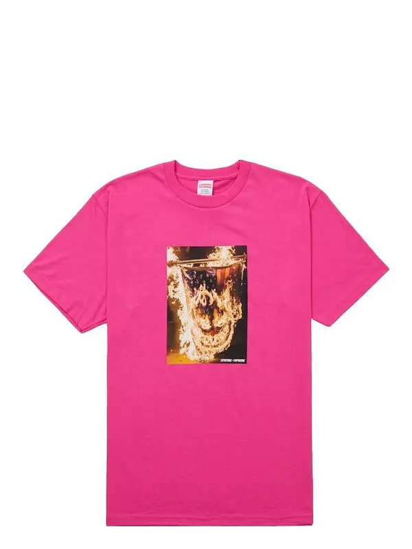 Supreme Spitfire Flag Tee Shirt - Pink