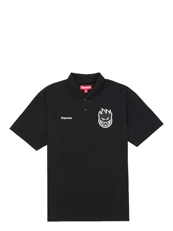 Supreme Spitfire Polo Shirt - Black