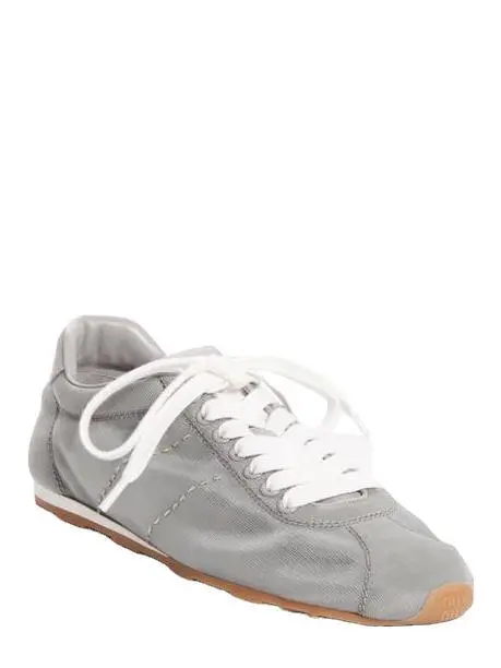 Miu Miu Plume Mesh Lace-up Sneakers - Alluminio