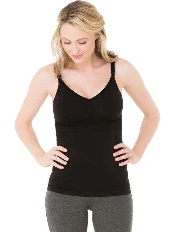 Ingrid & Isabel® Ingrid & Isabel Pointelle Knit Maternity Midi Slip Dress - Black