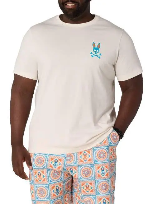Psycho Bunny Big & Tall Frank Graphic Tee - Tan