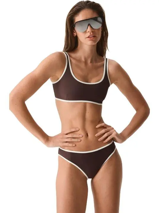 H&m Sports Bikini Top - Coffee