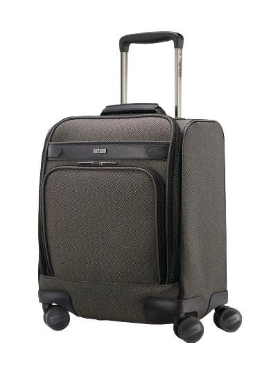 HARTMANN Herringbone Deluxe Underseat Carry-on Spinner Luggage - Black Herringbone