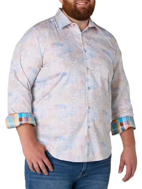 ROBERT GRAHAM BY DXL Big & Tall Vista Sport Shirt - Multi