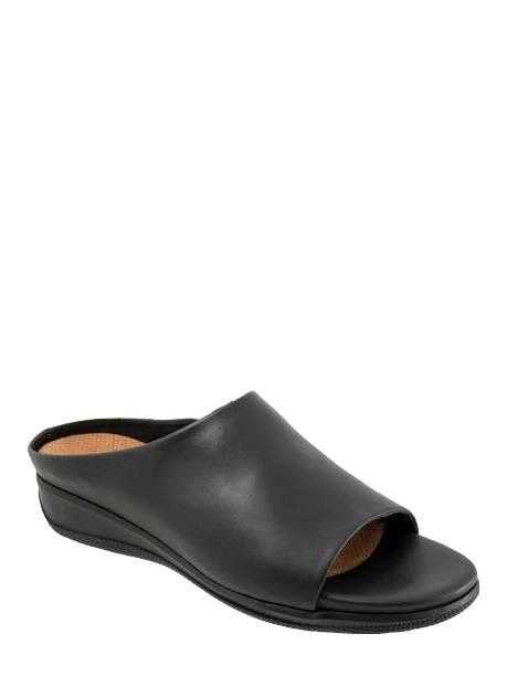 Softwalk Turner Wedge Slide Sandal - Black