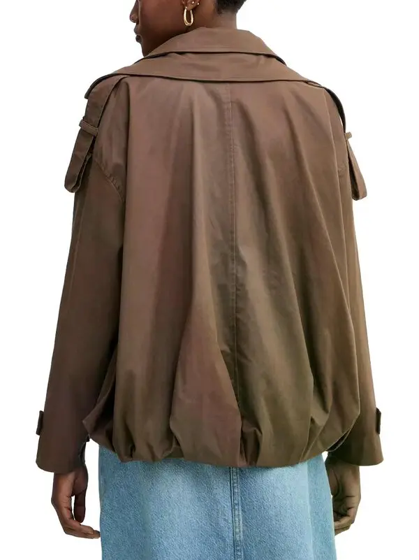HAVEONE Cut-out Notched-lapel Jacket - Brown