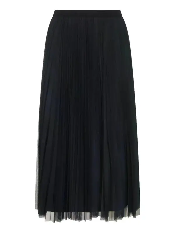 Fabiana Filippi Pleated Tulle Skirt - Blue