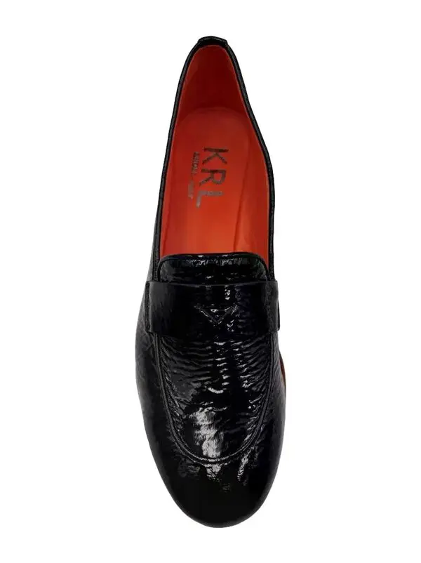 KROLL Patent Finish Loafers - Black