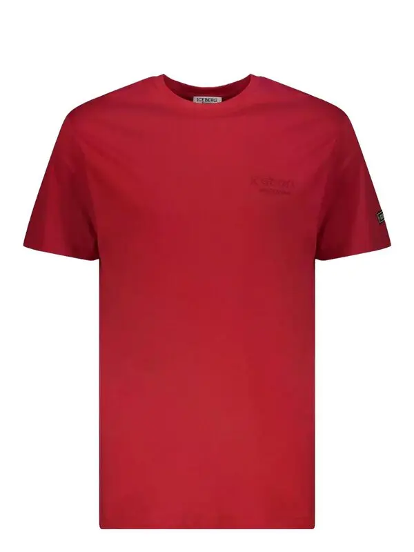 Iceberg Logo-embroidered T-shirt - Red