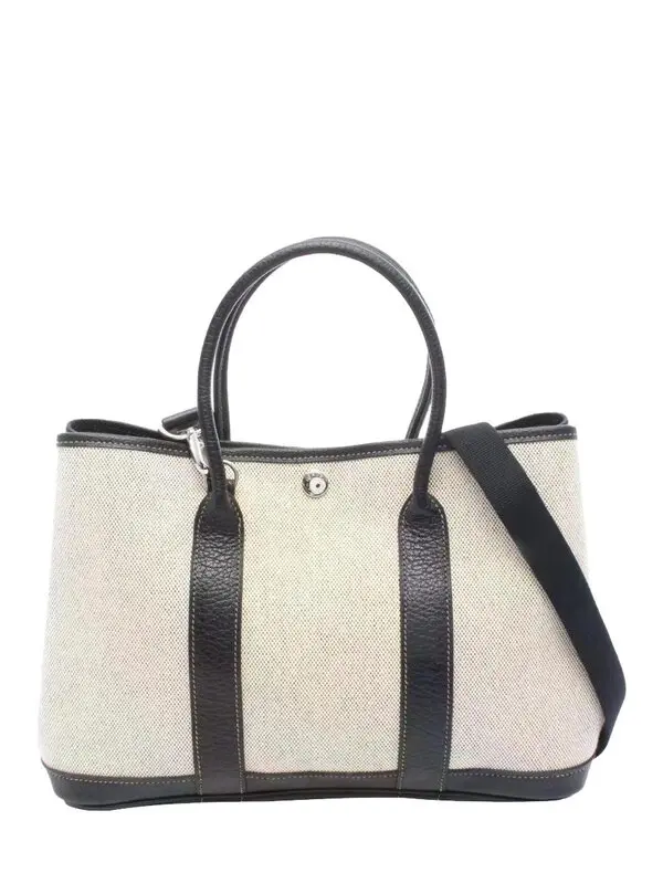 Hermès Toile Garden Party Tpm Tote Bag - Grey