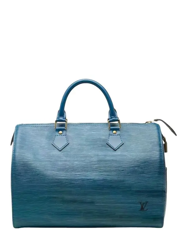 LOUIS VUITTON Epi Speedy 35 Boston Bag - Blue