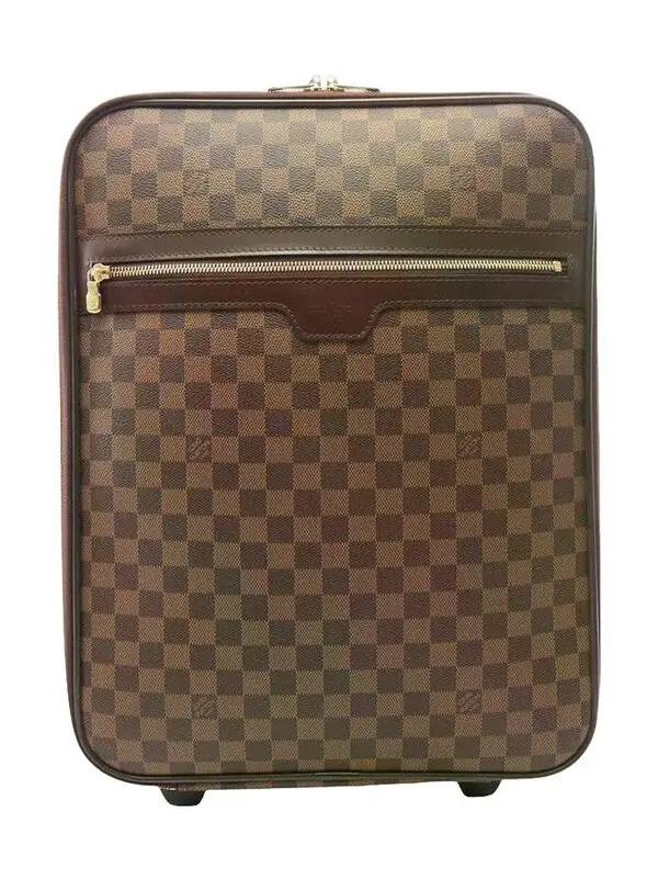 LOUIS VUITTON Damier Ebene Pégase 45 Travel Bag - Brown