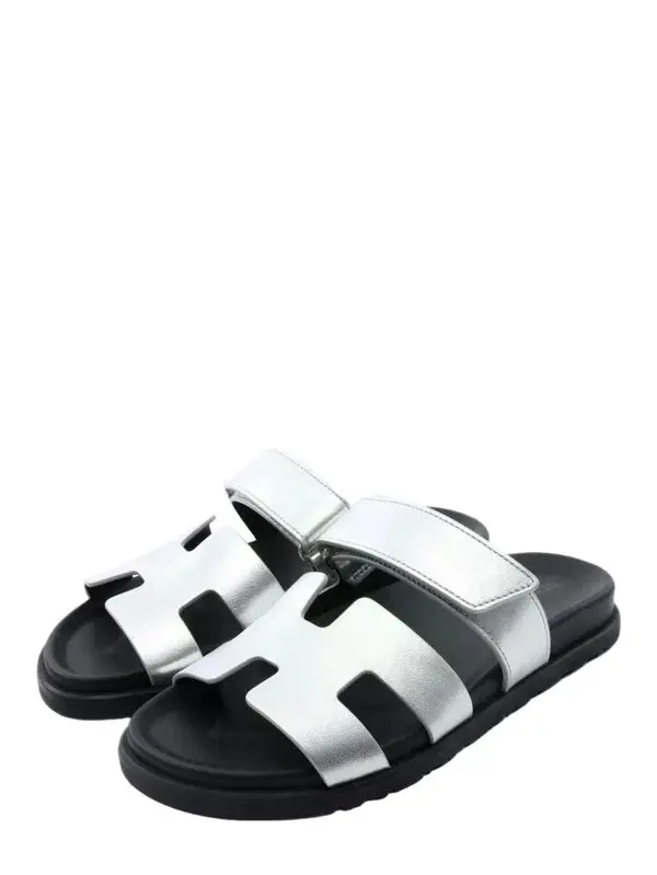 Hermès Touch-strap Sandals - Silver