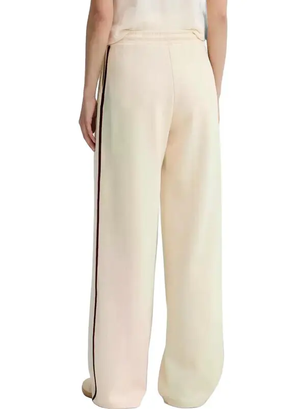 Guess Side-stripe Wide Leg Track Pants - Neutrals