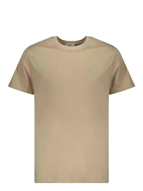 Iceberg Logo-embroidered T-shirt - Neutrals