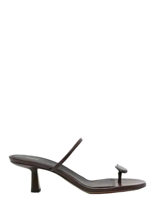 NEOUS Pebble-embellished Thong Sandals - Brown