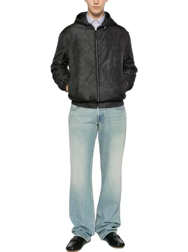 Etro Paisley-print Hooded Jacket - Grey
