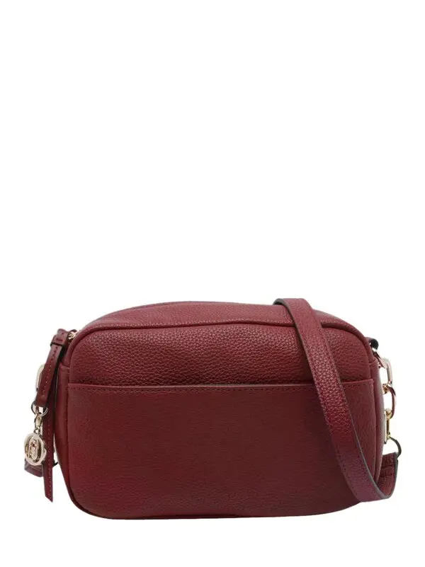 Liu Jo Grained-effect Cross Body Bag With Logo Plaque - Red