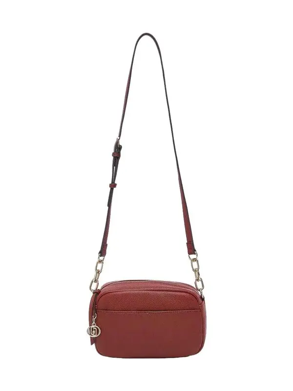 Liu Jo Grained-effect Cross Body Bag With Logo Plaque - Red