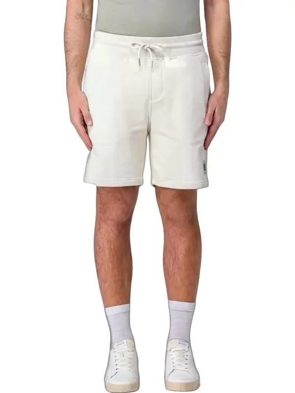 Belstaff Logo Patch Drawstring Shorts - White