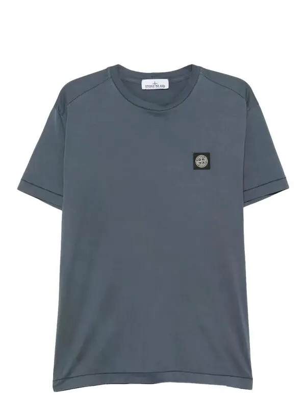 Stone Island Logo-patch T-shirt - Blue