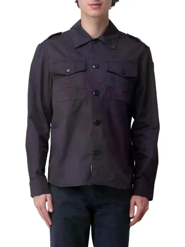 BLAUER. Button-up Chest-pocket Shirt - Blue
