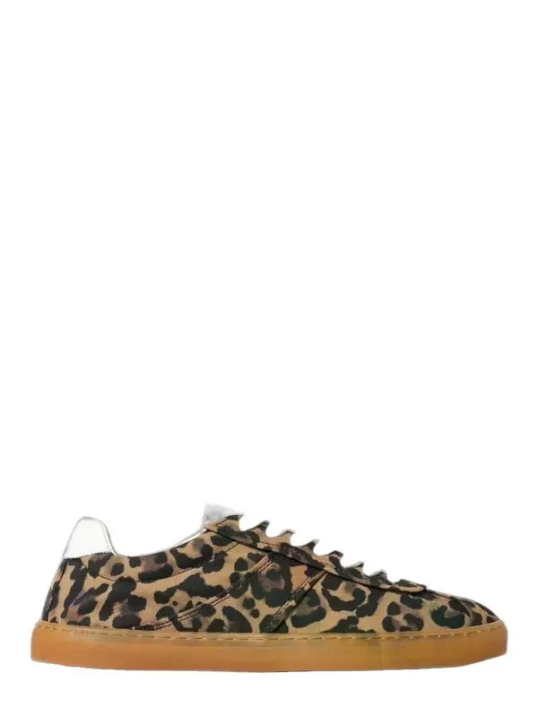 SUMMERY COPENHAGEN Leopard Print Sneakers - Brown