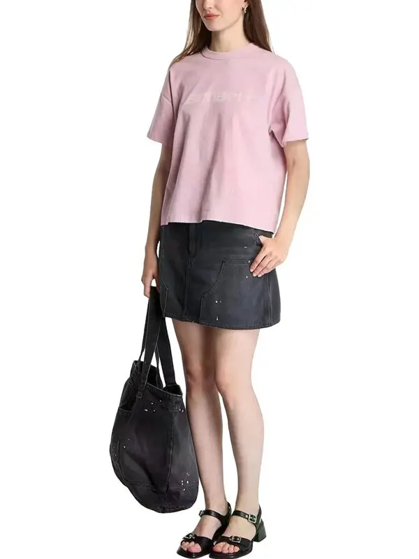 Carhartt Work In Progress Painter Splatter Effect Logo T-shirt - Pink