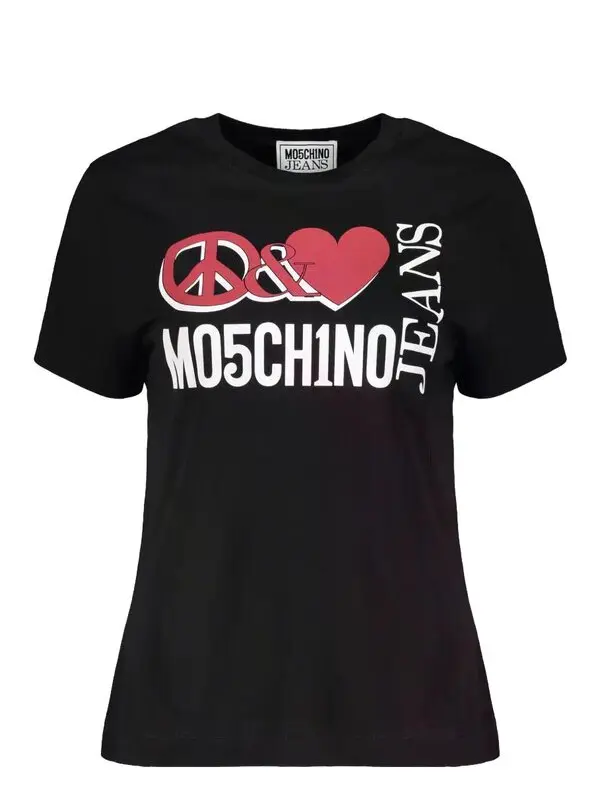 Moschino Print Fitted T-shirt - Black
