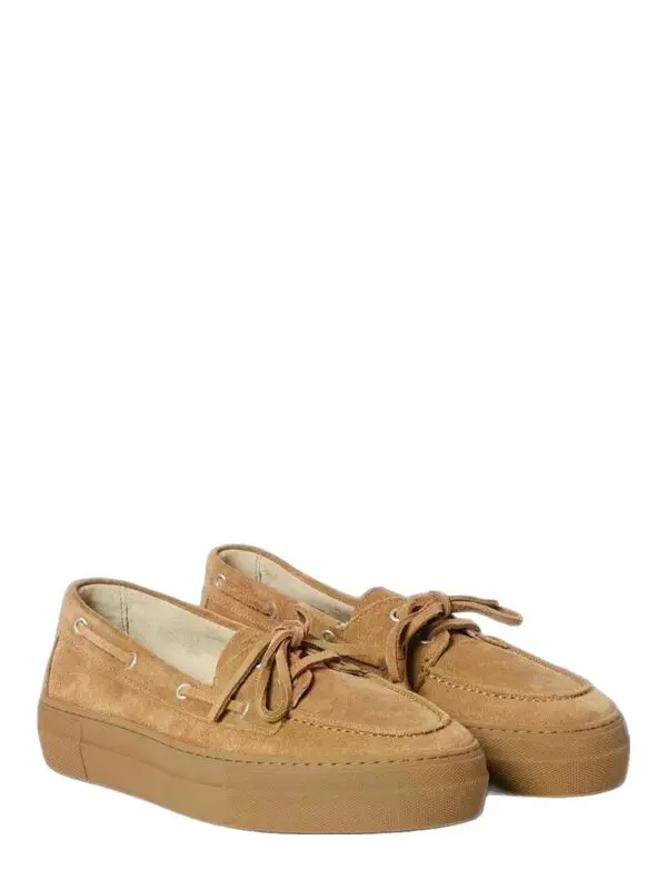 SUMMERY COPENHAGEN Platform Suede Sneakers - Brown