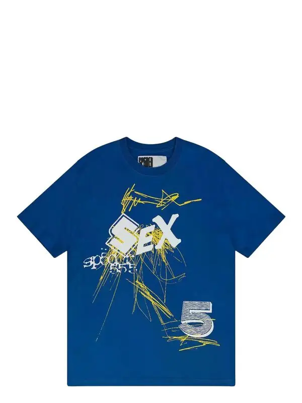 SP5DER Graphic-print T-shirt - Blue