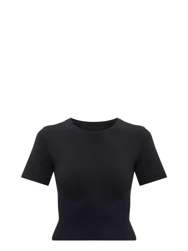 Nike Swoosh Logo Cropped T-shirt - Black