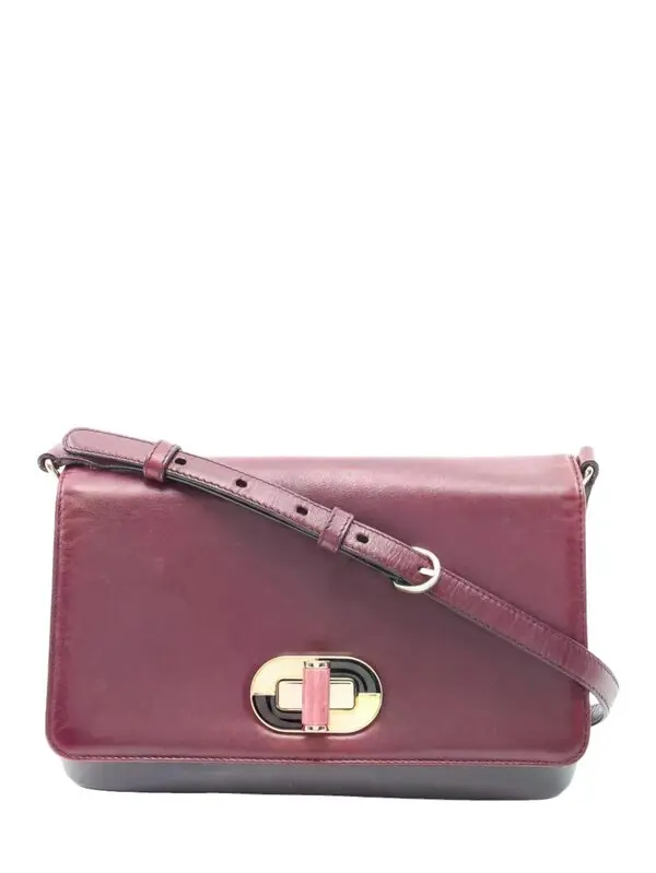 BVLGARI 2000s Leather Shoulder Bag - Grey