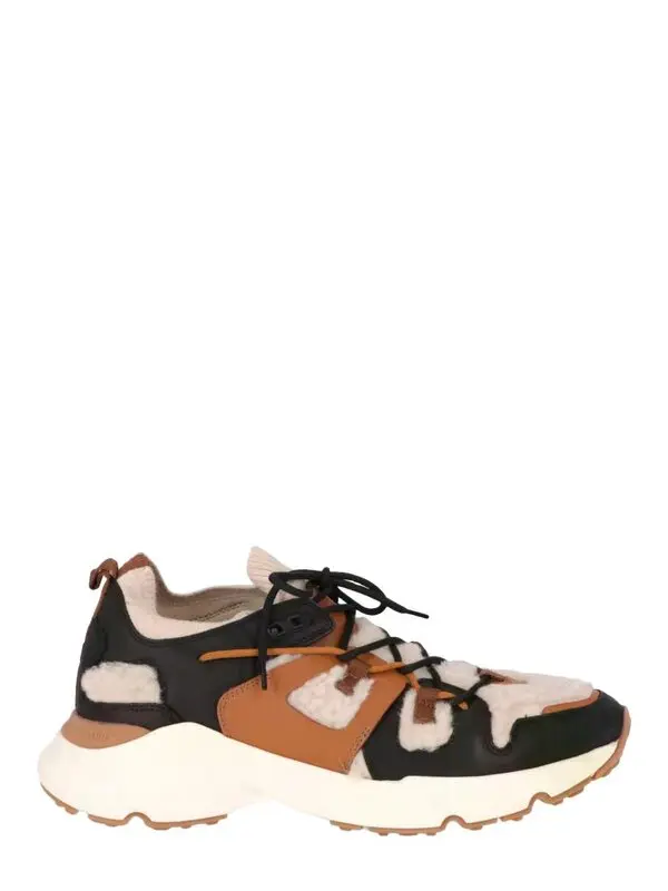 TOD'S Panelled Chunky Sole Sneakers - Neutrals