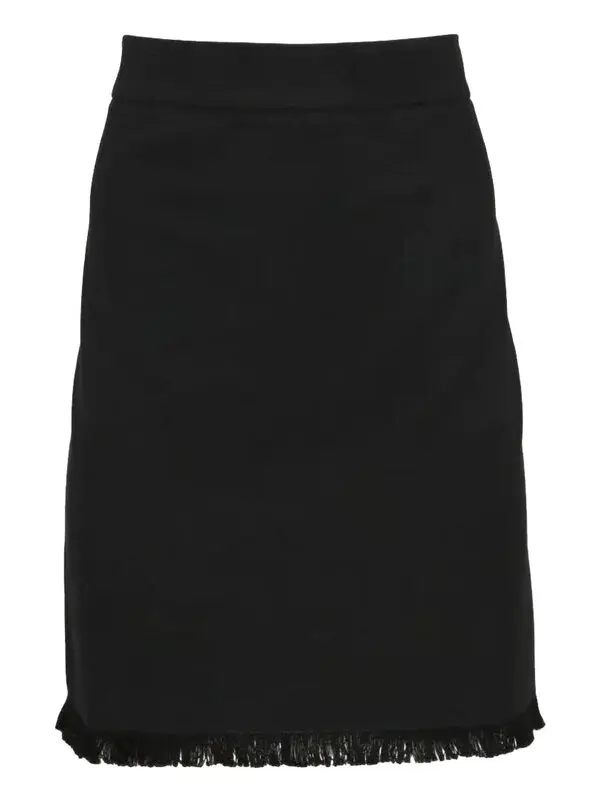 TOM FORD Fringed-hem Mini Skirt - Black