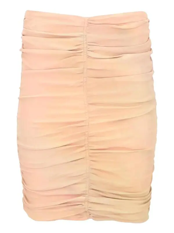 TOM FORD Ruched Mini Skirt - Neutrals