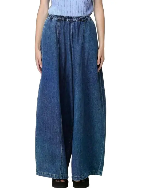 MEIMEIJ Wide-leg Jeans With Elasticated Waistband - Blue