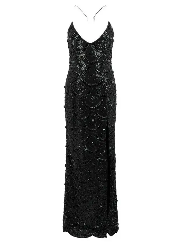 Philipp Plein Sequinned Maxi Dress - Black