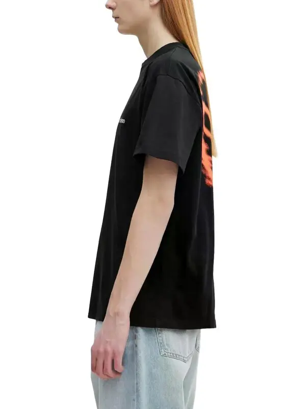 NO PROBLEMO Graphic-print Round Neck T-shirt - Black