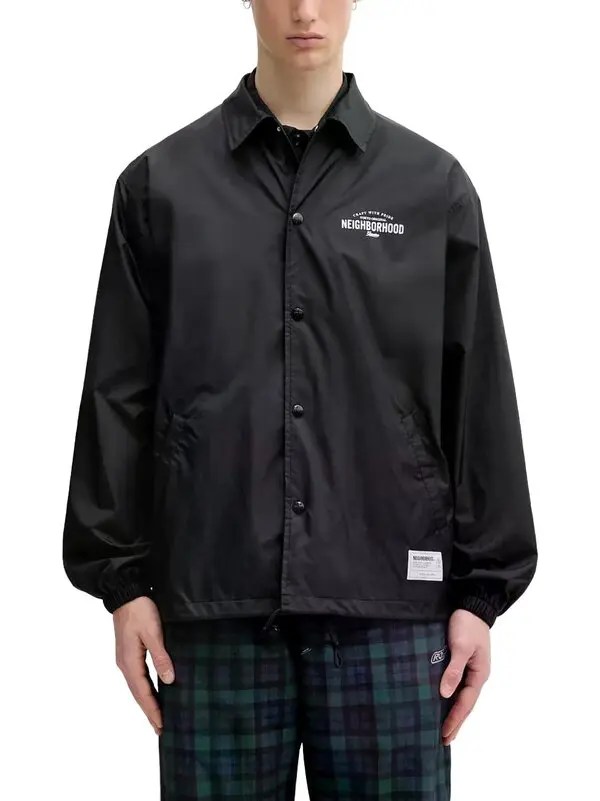 NEIGHBORHOOD Logo-print Drawstring Jacket - Black