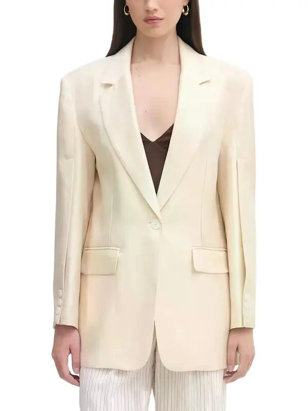 HAVEONE Single-breasted Notched-lapel Blazer - Neutrals