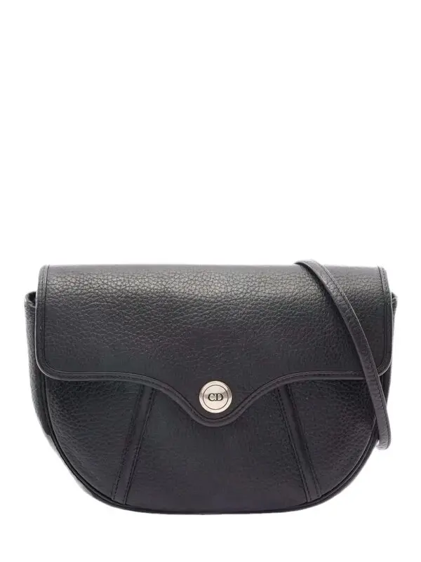 Dior 2000s Cd Logo Crossbody Bag - Black