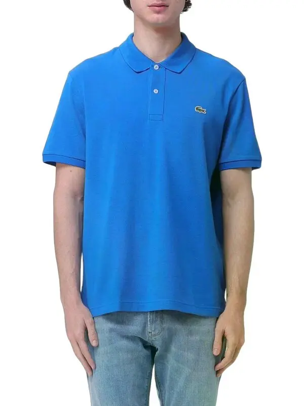 Lacoste Logo-patch Piqué Polo Shirt - Blue