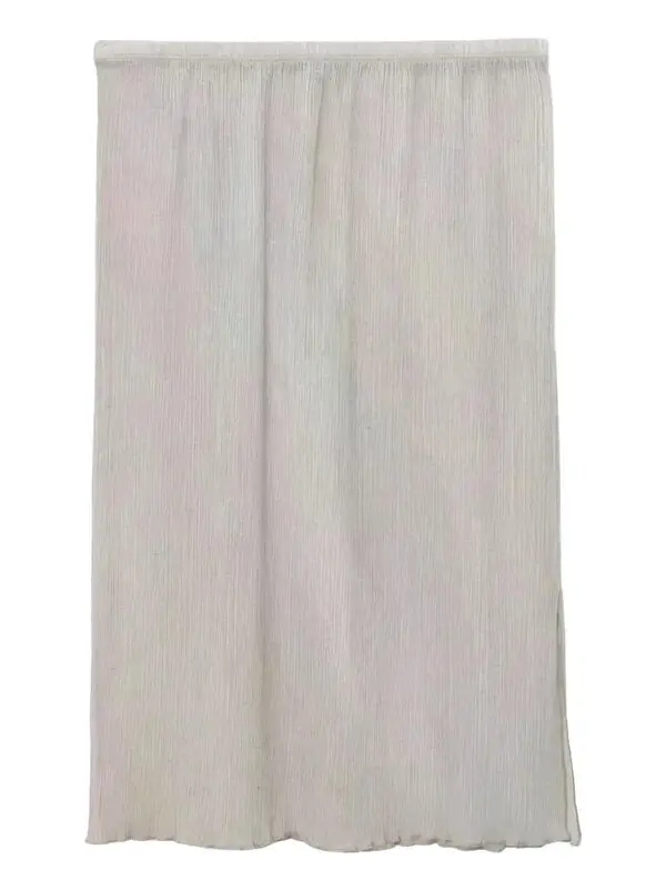 BASERANGE Crinkled Finish Straight Skirt - Neutrals