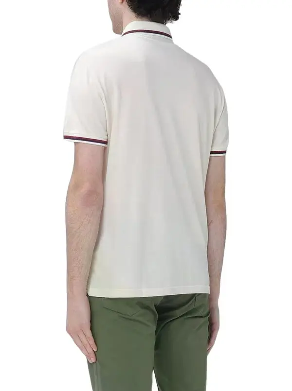 BROOKSFIELD Striped-trim Polo Shirt - Neutrals
